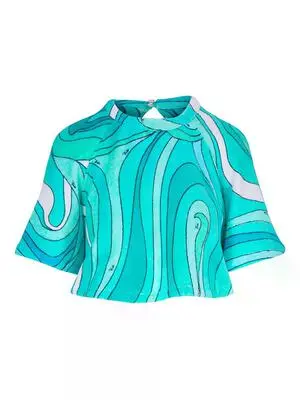 Emilio Pucci Round Neck Blouses