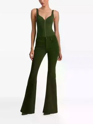 Alice + Olivia Eve Front-zip Jumpsuit