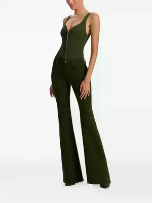 Alice + Olivia Eve Front-zip Jumpsuit