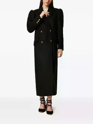 TWINSET Puff-sleeve Double-breasted Coat