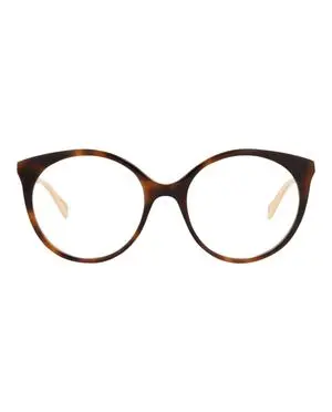 Gucci Round-frame Optical Frames - Havana Gold Transparent (gg1009o/30011765/001)
