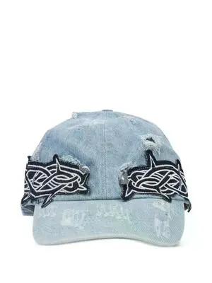 WHO DECIDES WAR BY EV BRAVADO Thorned Baseball Cap - Blue