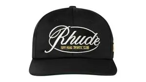Rhude Sports Club Curved Brim Cap - Black