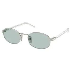 Prada Oval Full Rim Sunglasses - Silver (pr_b53s_1bc40n_49mm)