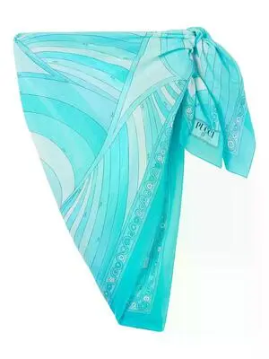 Emilio Pucci Iride-print Sarong - Blue