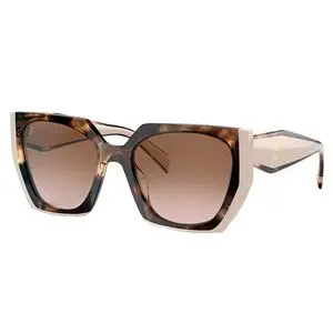 Prada Rectangle Sunglasses - Tortoise Caramel/powder (pr_15ws_01r0a6_54mm)