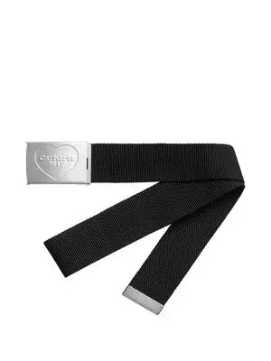 Carhartt Work In Progress Engraved Logo Belt - Black