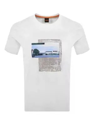 Hugo Graphic Crew Neck T-shirt - White