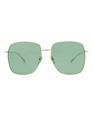 Gucci Square Frame Metal Sunglasses - Gold Gold Green (gg1031s/30011783/008)