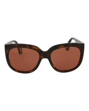 Gucci Square Frame Injection Sunglasses - Havana Havana Brown (gg0468s/30006410/002)