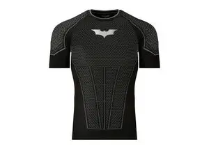 YOUNGLA X Batman Compression Tee Shirt - Black
