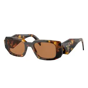 Prada Rectangle Full Rim Sunglasses - Honey Tortoise (pr_17wsf_vau2z1_51mm)