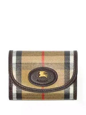 Burberry Highlands Checked Knight Wallet - Neutrals