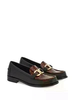FERRAGAMO Tortoiseshell Gancio Loafers