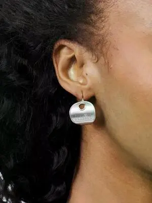 MAISON MARGIELA Numeric-engraved Hoop Earrings