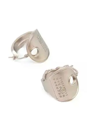 MAISON MARGIELA Numeric-engraved Hoop Earrings