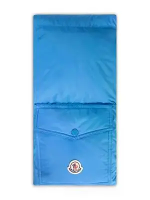 Moncler Logo-patch Scarf - Blue