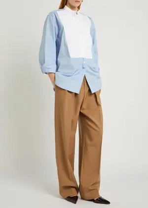 Stella McCartney Cotton Poplin Shirt - Light Blue
