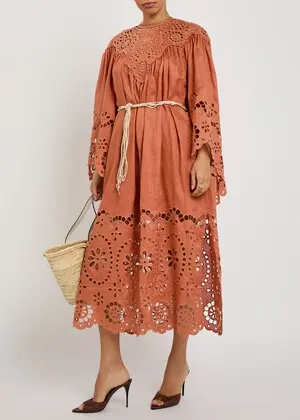 Zimmermann Awaken Embroidered Yoki Maxi Dress