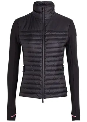 Moncler Quilted Shell And Jersey Jacket