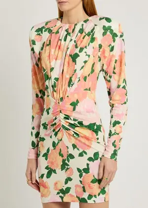 Stella McCartney Floral-print Crepe-jersey Mini Dress - Multicoloured 1