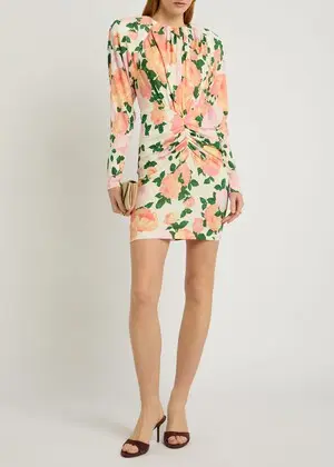Stella McCartney Floral-print Crepe-jersey Mini Dress - Multicoloured 1