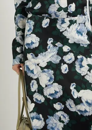 Stella McCartney Floral-print Satin Midi Skirt - Multicoloured 1