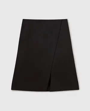 Stella McCartney Tailored Satin Midi Skirt - Black