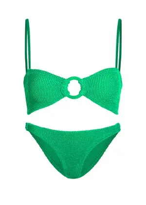 Hunza G Misty Crinkle Bikini - Green