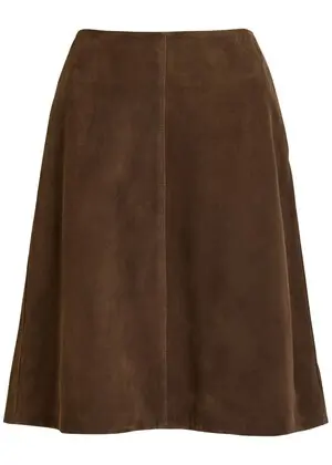TOTEME Knee-length Suede A-line Skirt