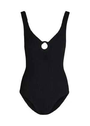 Hunza G Celine Crinkle Swimsuit - Black