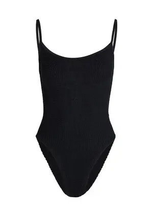 Hunza G Pamela Crinkle Swimsuit - Black