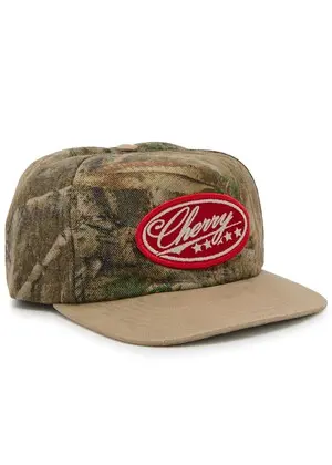CHERRY LOS ANGELES Five Star Panelled Cotton Cap