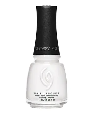 CHINA GLAZE Mega Pigment Nail Lacquer White On White