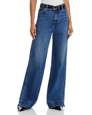 FRAME The Slice High-rise Wide-leg Jeans - Headliner