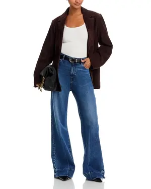 FRAME The Slice High-rise Wide-leg Jeans - Headliner