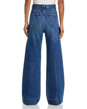 FRAME The Slice High-rise Wide-leg Jeans - Headliner