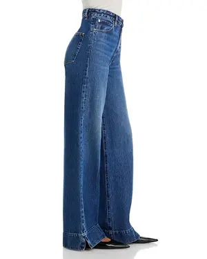 FRAME The Slice High-rise Wide-leg Jeans - Headliner