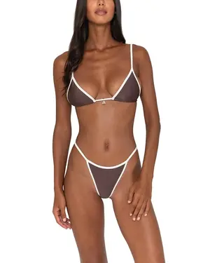 FAE Jones Thong Bikini Bottom - Mocha