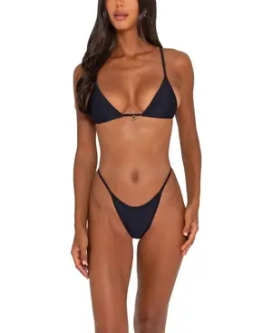 FAE Jones Thong Bikini Bottom - Nero