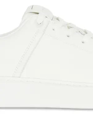 Balmain B-court Leather Sneakers - White
