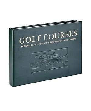 GRAPHIC IMAGE Golf Courses: Fairways Of The World Leather Bound Book - Green