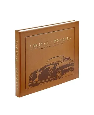 GRAPHIC IMAGE Porsche 70 Years Leather Bound Book - Tan