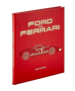 GRAPHIC IMAGE Ford Vs. Ferrari Leather Bound Book - Red