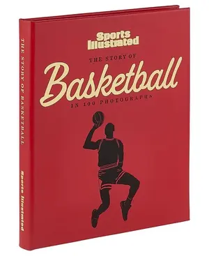 GRAPHIC IMAGE Sports Illustrated: The Story Of Basketball Leather Bound Book - Red