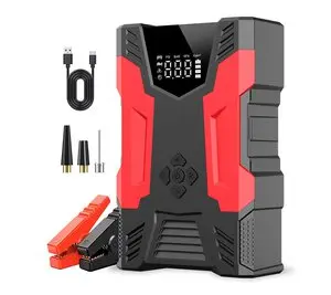 ALPHA Digital Car Jump Starter With Air Compres Sor - One-color