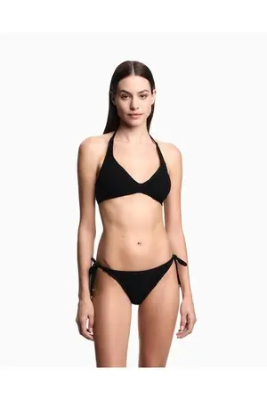 Emporio Armani Lycra Smocked Triangle Bikini