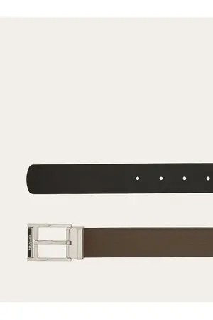 FERRAGAMO Reversible And Adjustable Belt - Black