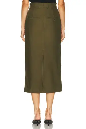 Wardrobe.NYC Drill Midi Skirt
