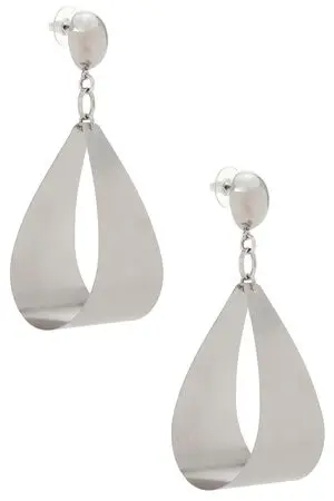 Isabel Marant Long Metallic Earrings - Silver